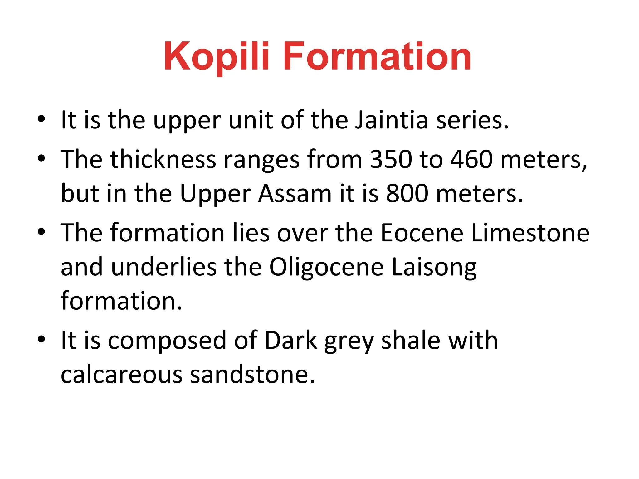 Geology of Assam with lithology , economic importance . | PPTX