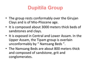 Geology of Assam with lithology , economic importance . | PPTX