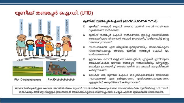 Aaadhar liking to thandaper - land records in kerala brochure uploaded ...