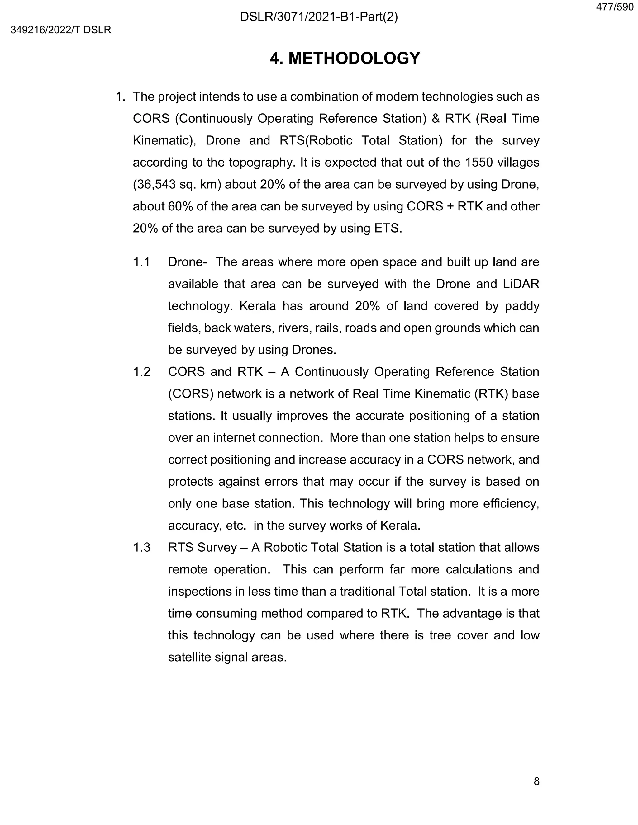 Digital Survey Kerala SOP - Standards Operational procedures - Uploaded by James Adhikaram land ...