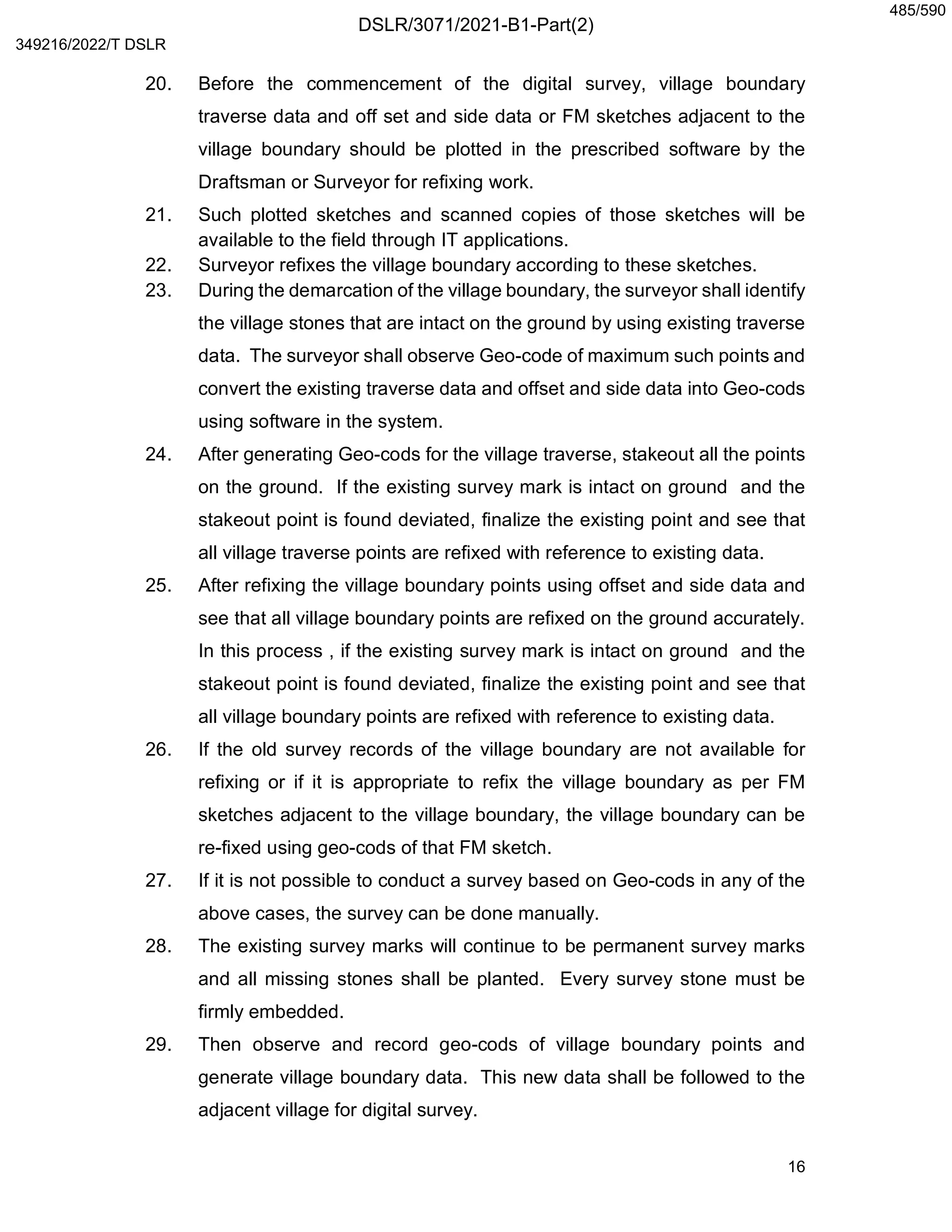 Digital Survey Kerala SOP - Standards Operational procedures - Uploaded by James Adhikaram land ...