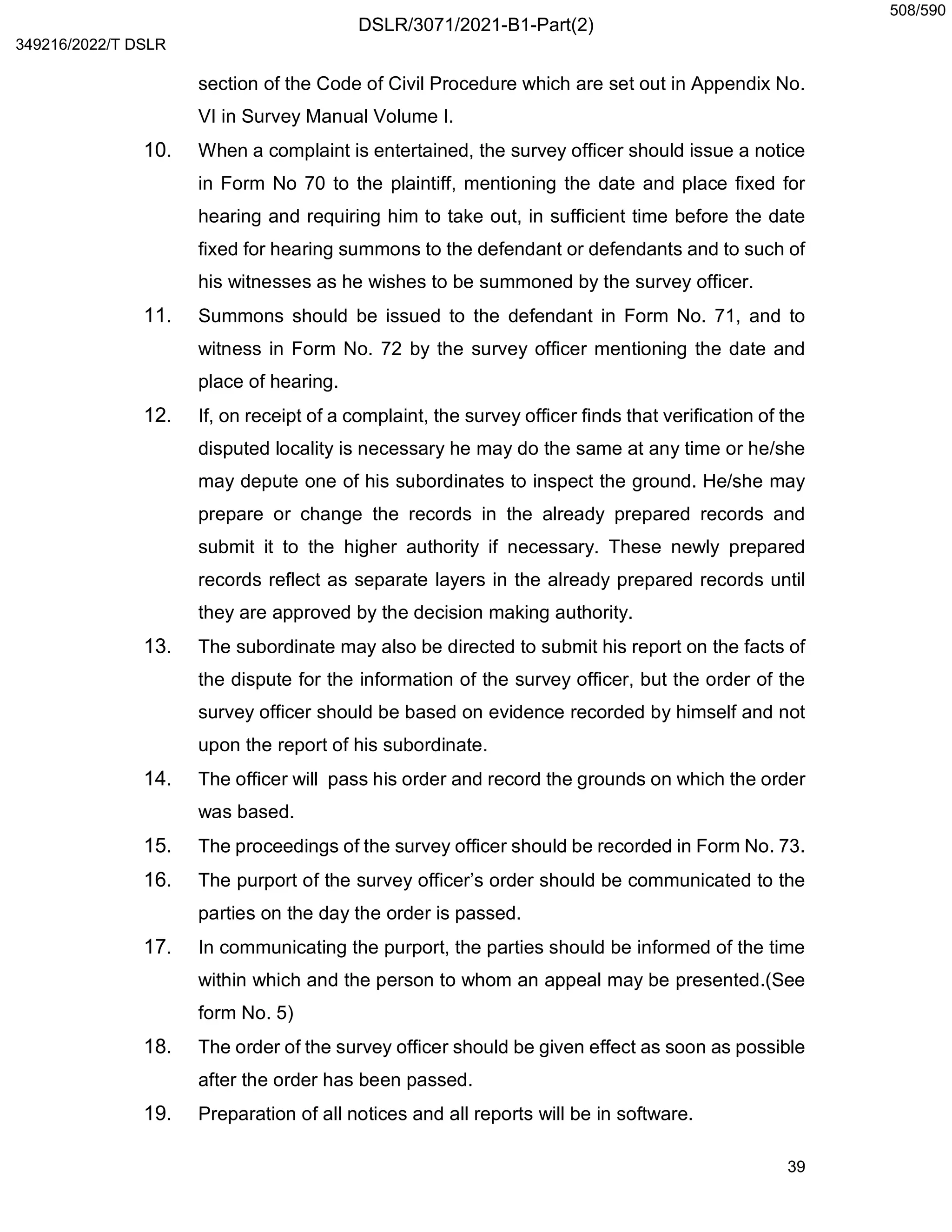 Digital Survey Kerala SOP - Standards Operational procedures - Uploaded by James Adhikaram land ...