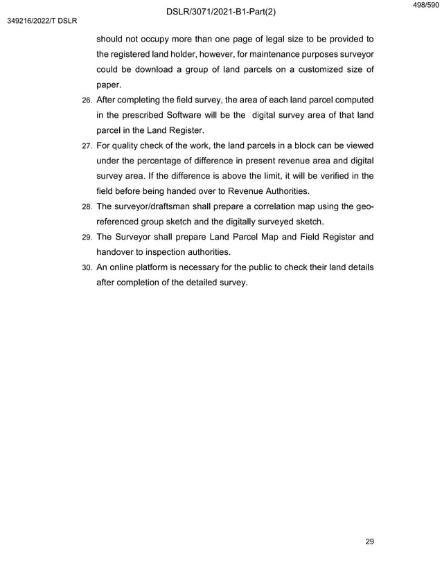 Digital Survey Kerala SOP - Standards Operational procedures - Uploaded by James Adhikaram land ...