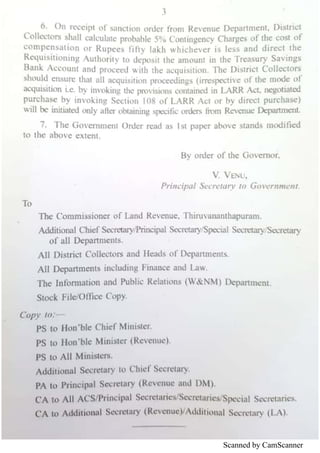 #Land acquisition in Kerala - LA act. വളരെ പ്രധാനപ്പെട്ട 2019 ലെ Government order * | PDF