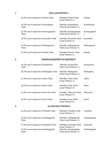 GOP 4/2019 - Jurisdiction of of Land tribunals in KERALA uploaded by T ...