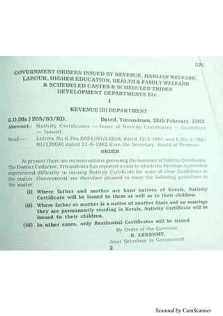 nativity certificate- | PDF