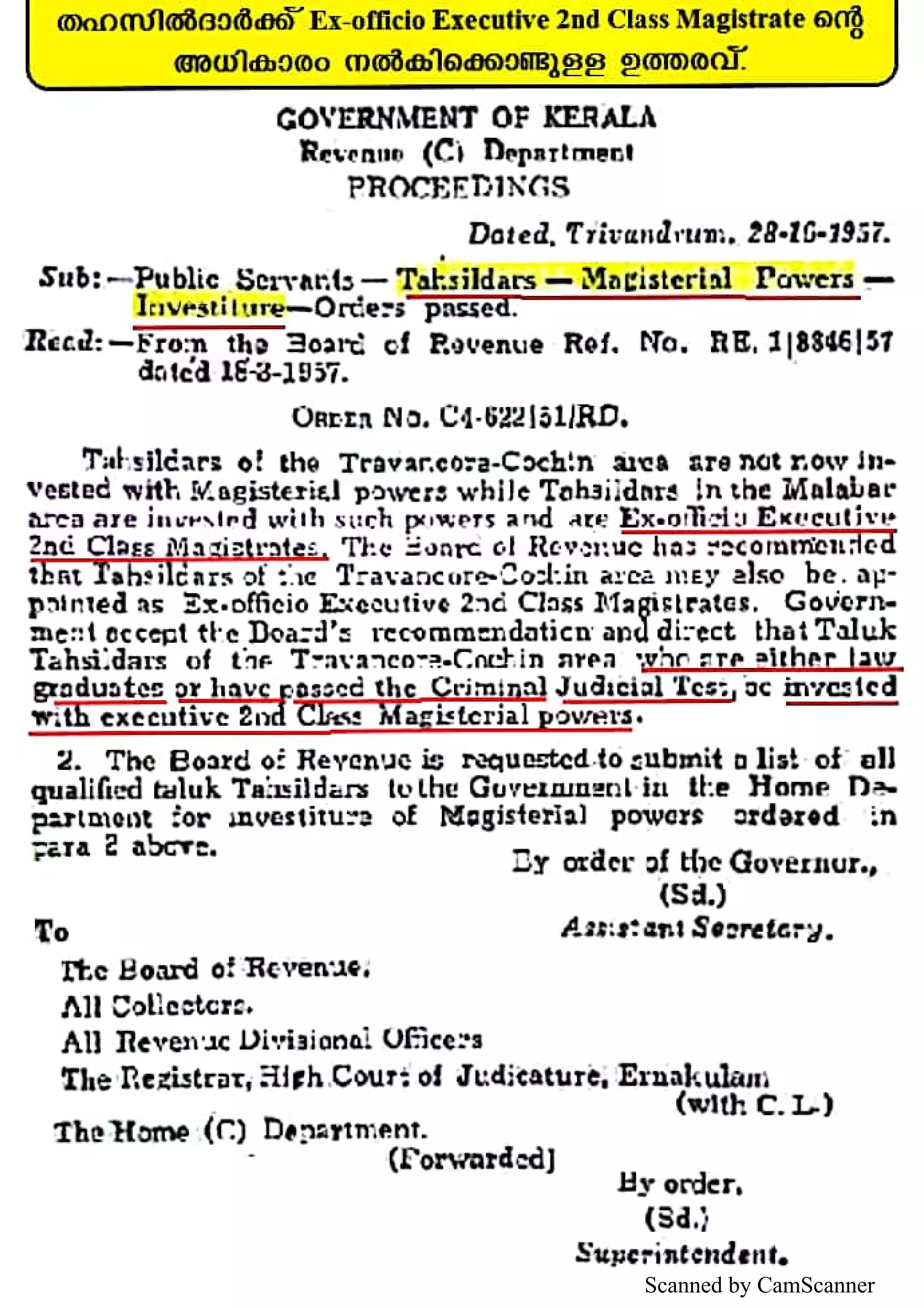 tahsildar executive magistrate power order 2017 09-03 | PDF