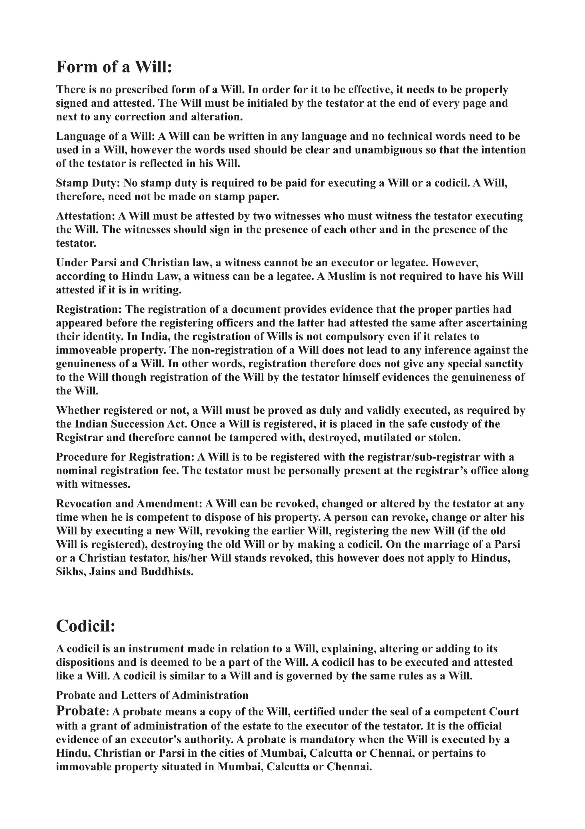 will laws full notes new | PDF