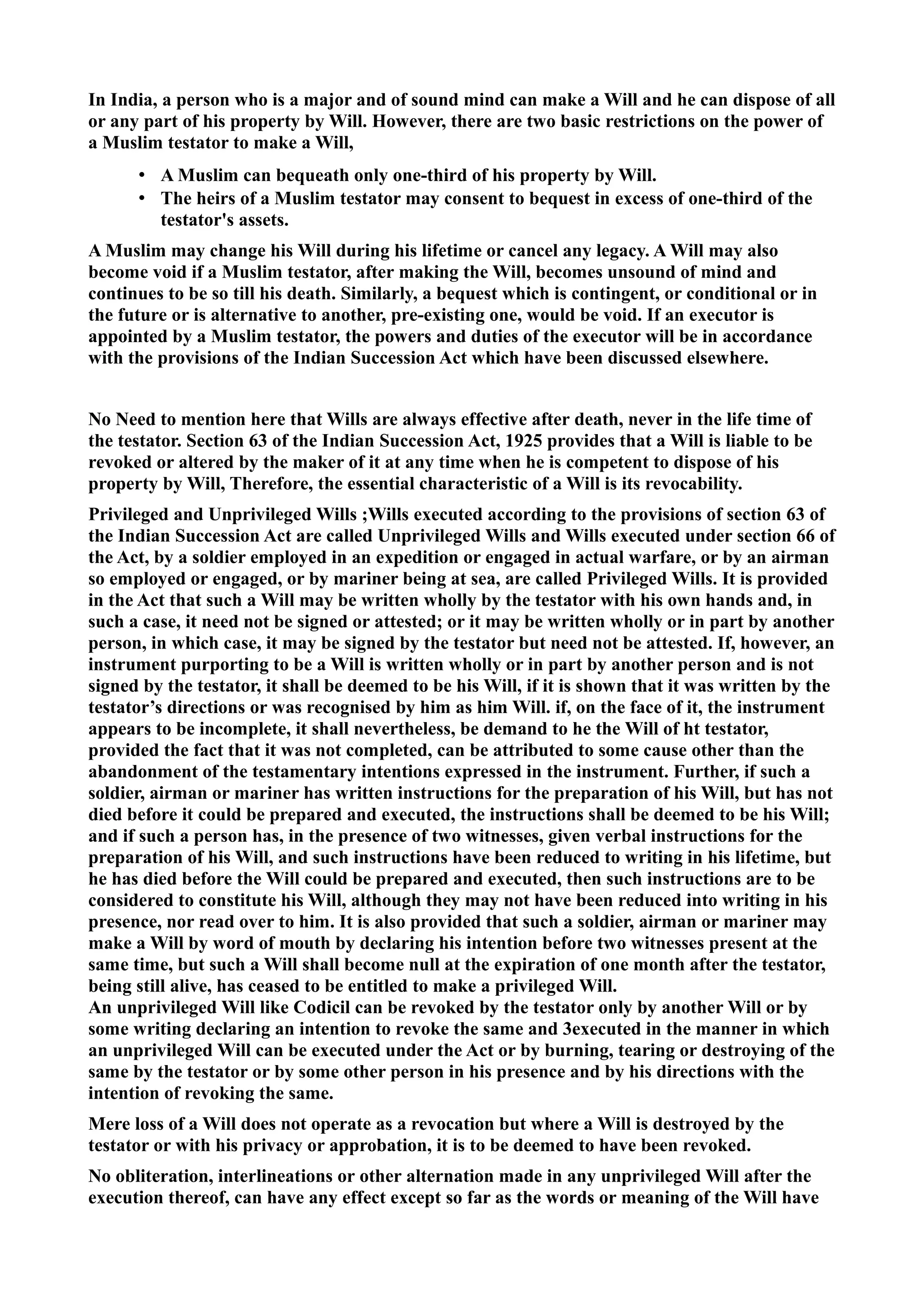 will laws full notes new | PDF