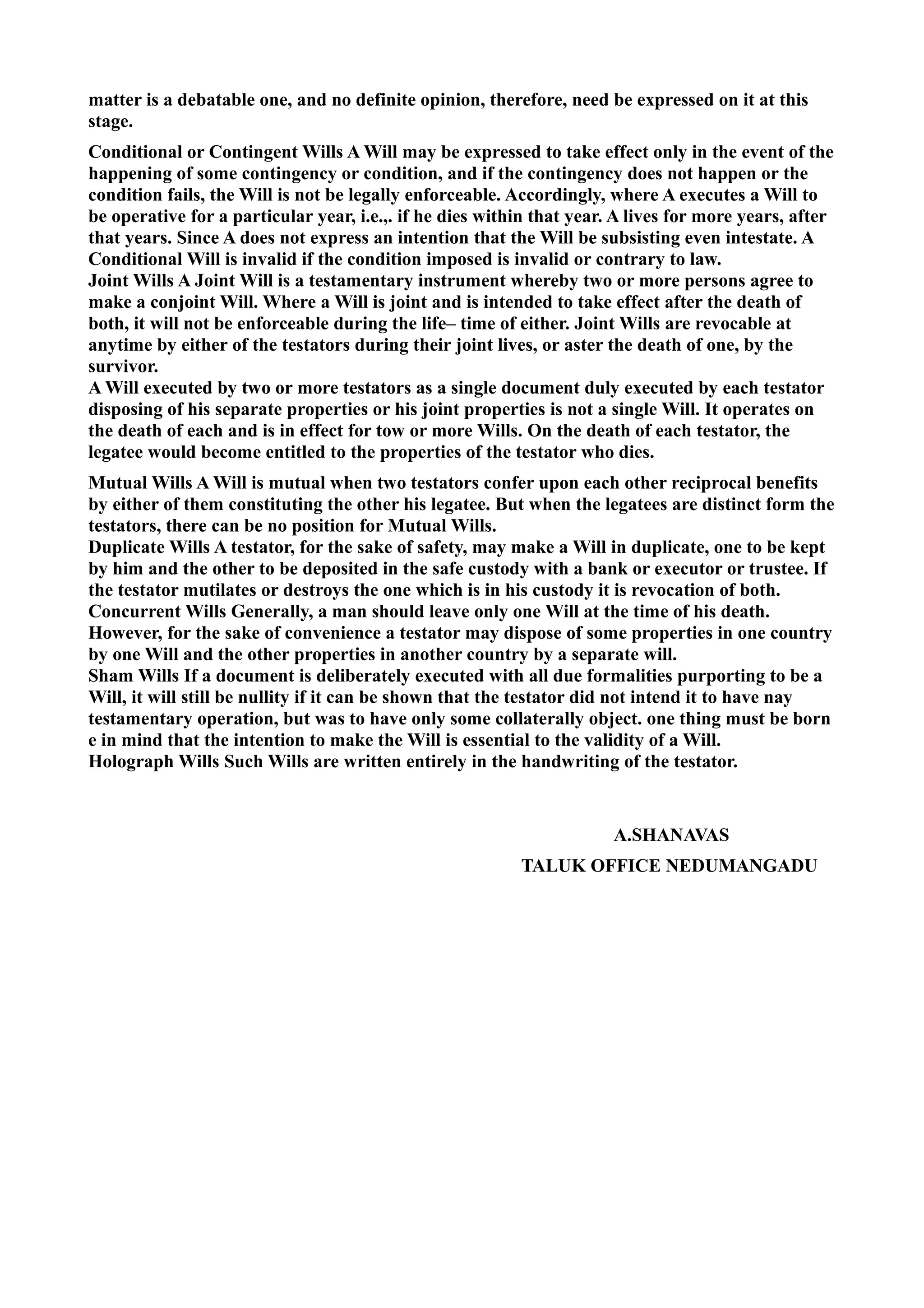 will laws full notes new | PDF