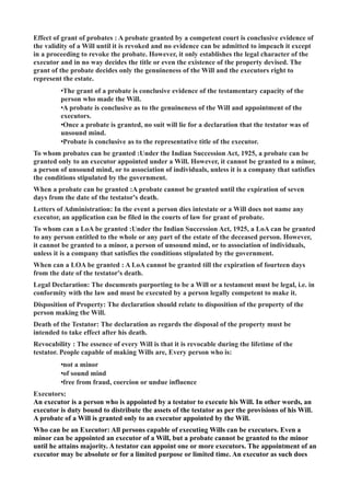 will laws full notes new | PDF