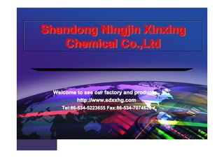 Shandong ningjin xinxing chemical co | PPT