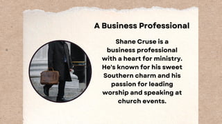 Shane Cruse -An Entrepreneur | PPT