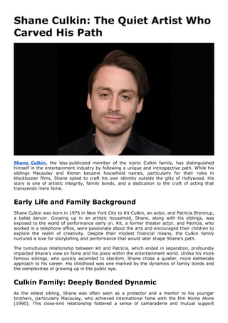 Shane Culkin_ The Quiet Artist Who Carved His Path.docx