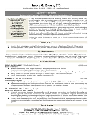 Shane kinney resume | DOCX