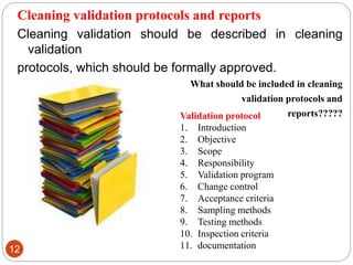 cleaning validation | PPTX