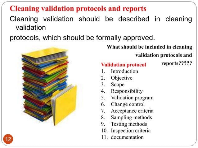 cleaning validation | PPTX | Chemistry | Science