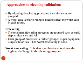 cleaning validation | PPTX