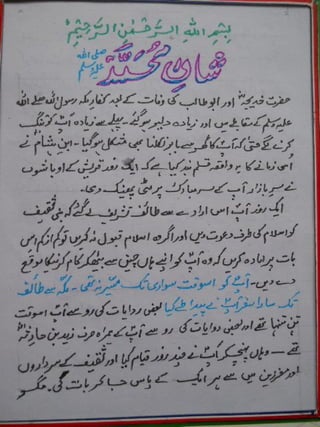 Shan e muhammad, peace be upon him ( urdu ) | PDF