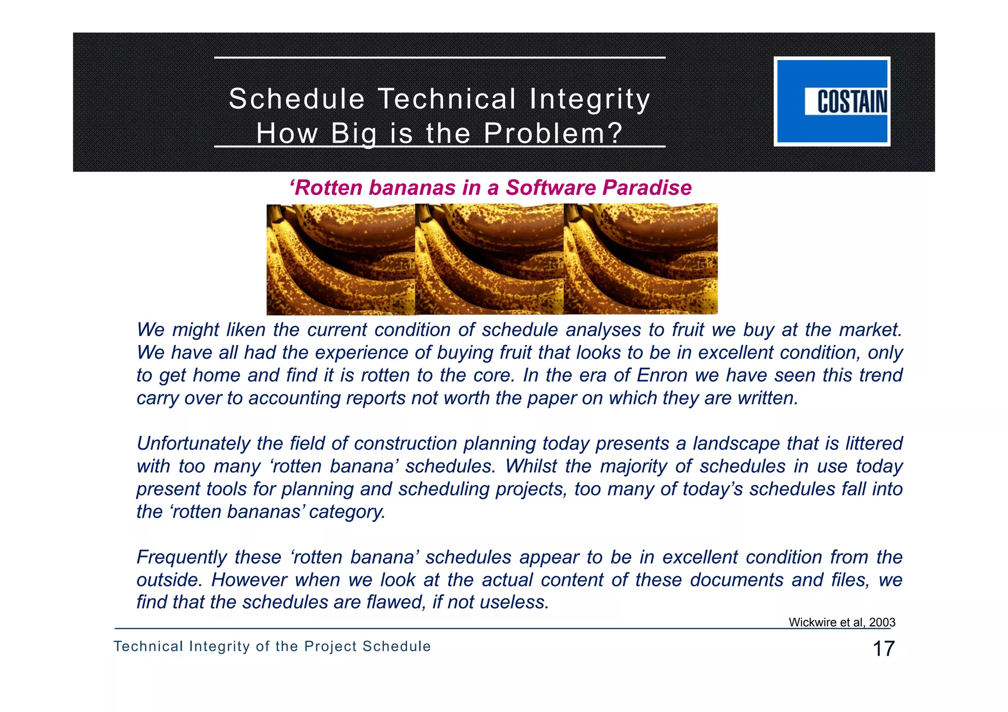 Schedule Integrity - The Key to Successful Project Management | PDF