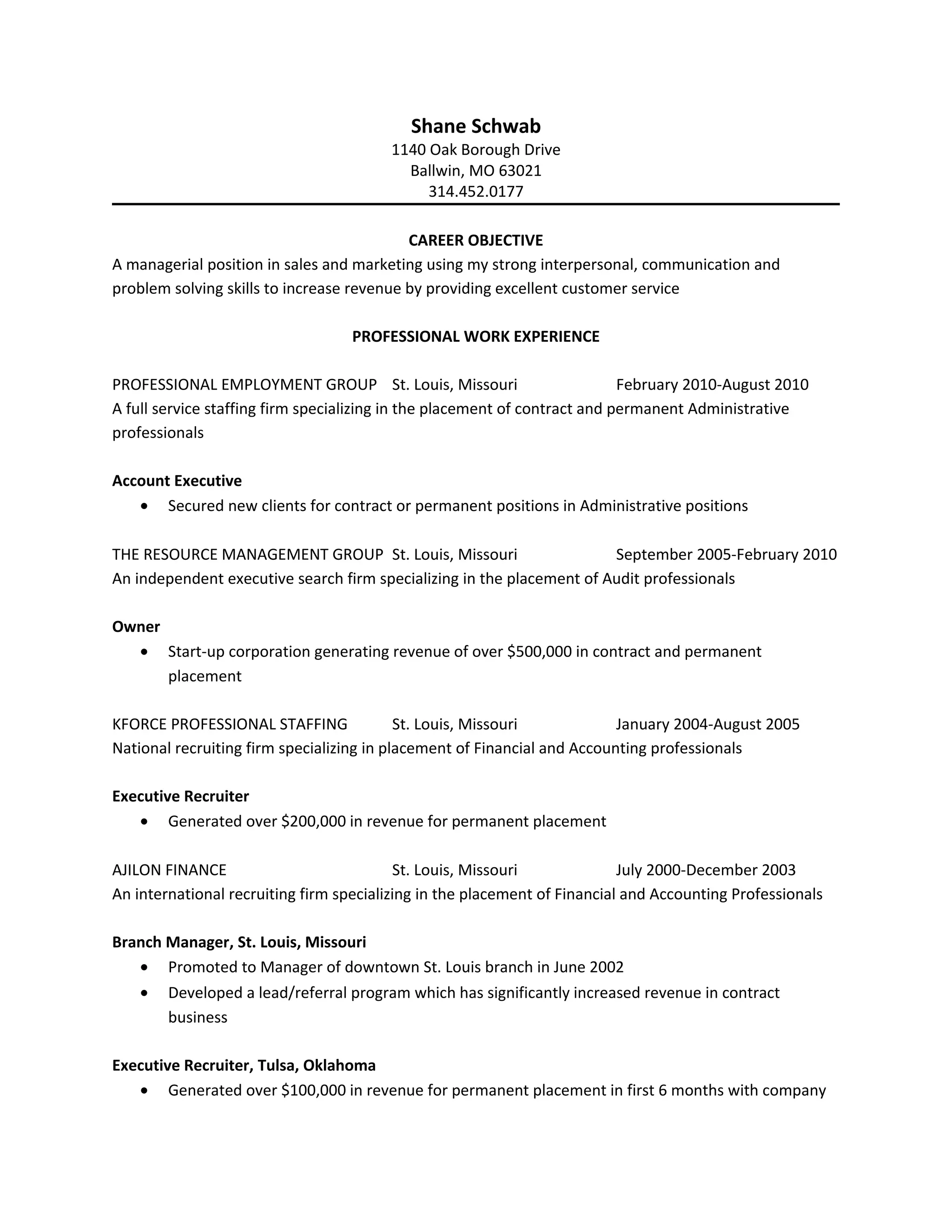 Shane Resume | DOC
