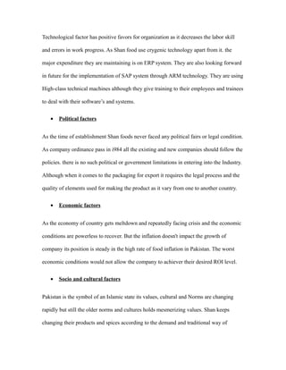 Shan foods (Marketing Management) | RTF