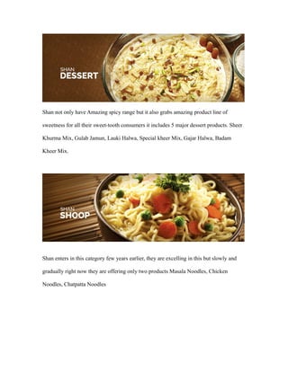 Shan foods (Marketing Management) | RTF