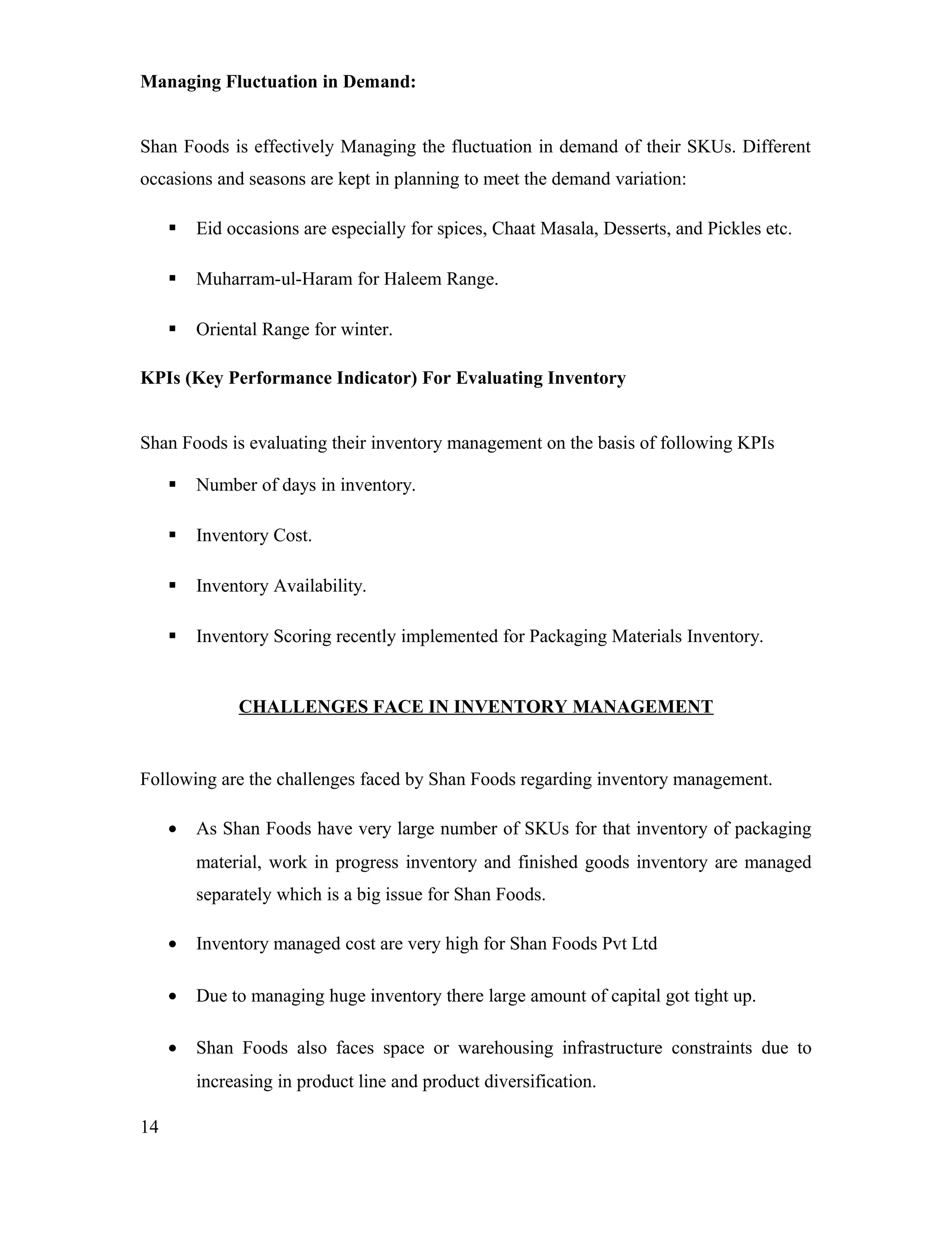 Shan foods scm | DOC