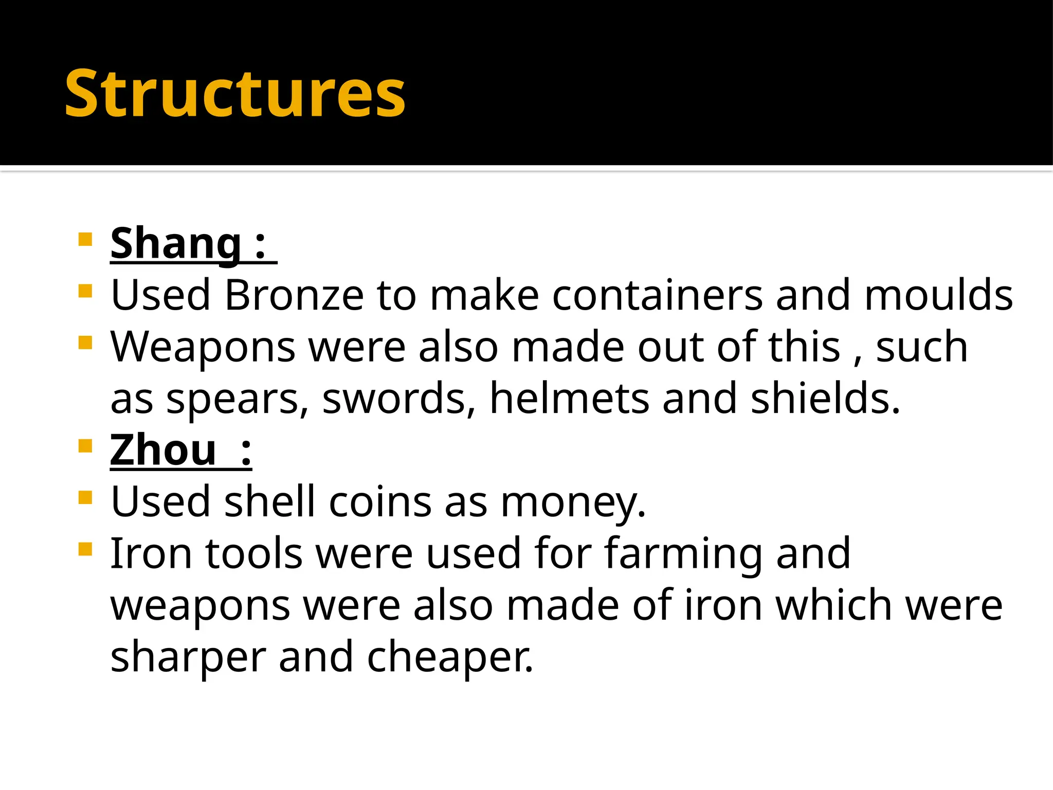 Contrast between Shang and Zhou Dynasties- pptx | PPTX