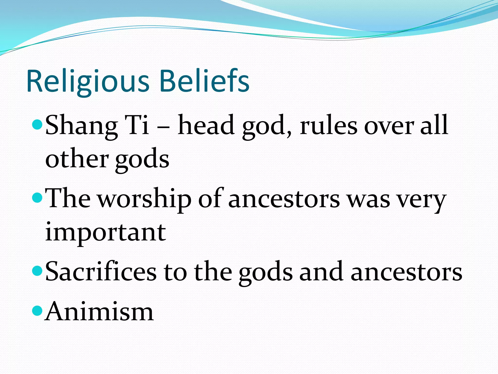 Shang dynasty | PPTX