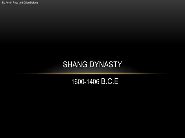 Shang dynasty | PPT