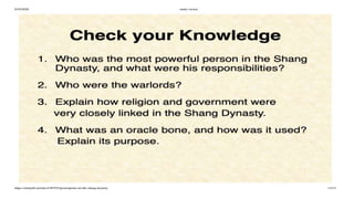 Shang dynasty | PPT