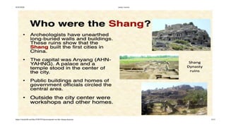 Shang dynasty | PPT