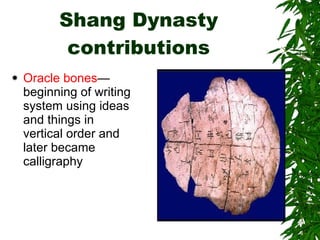 Shang dynasty updated 2009 | PPT