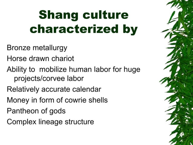 Shang Dynasty updated 2009.ppt
