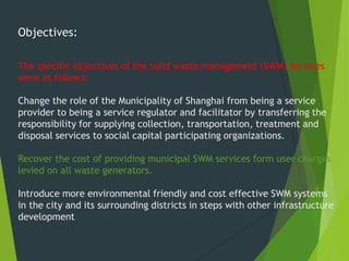 solid waste management in shanghai, china | PPTX