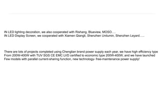Shanghai LED lighting/LED screen project chenglian power supply | PPT