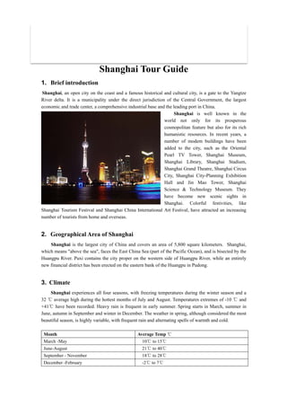 Shanghai visitor guide | PDF