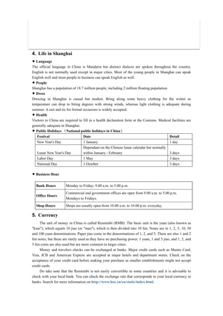 Shanghai visitor guide | PDF