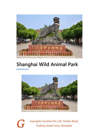 Shanghai wild animal park | PDF