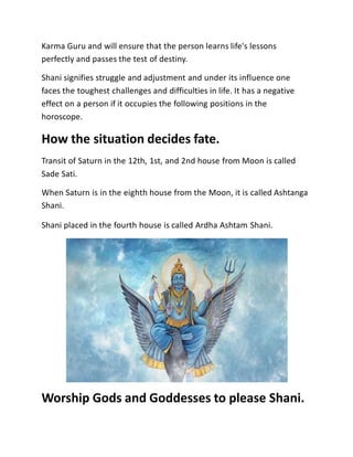 Shani: God of Karma | PPTX