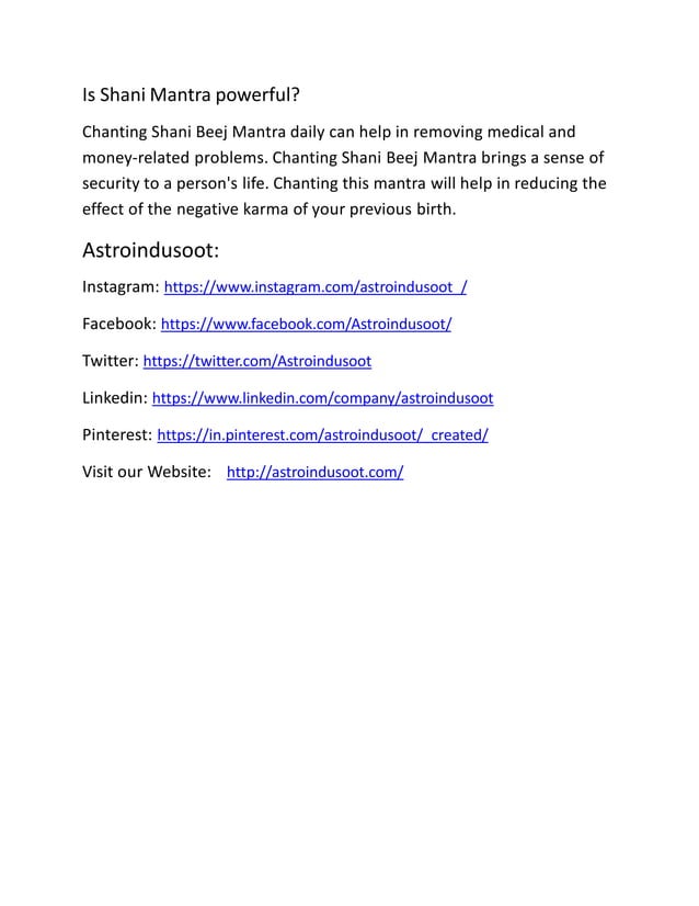 Shani: God of Karma | PDF