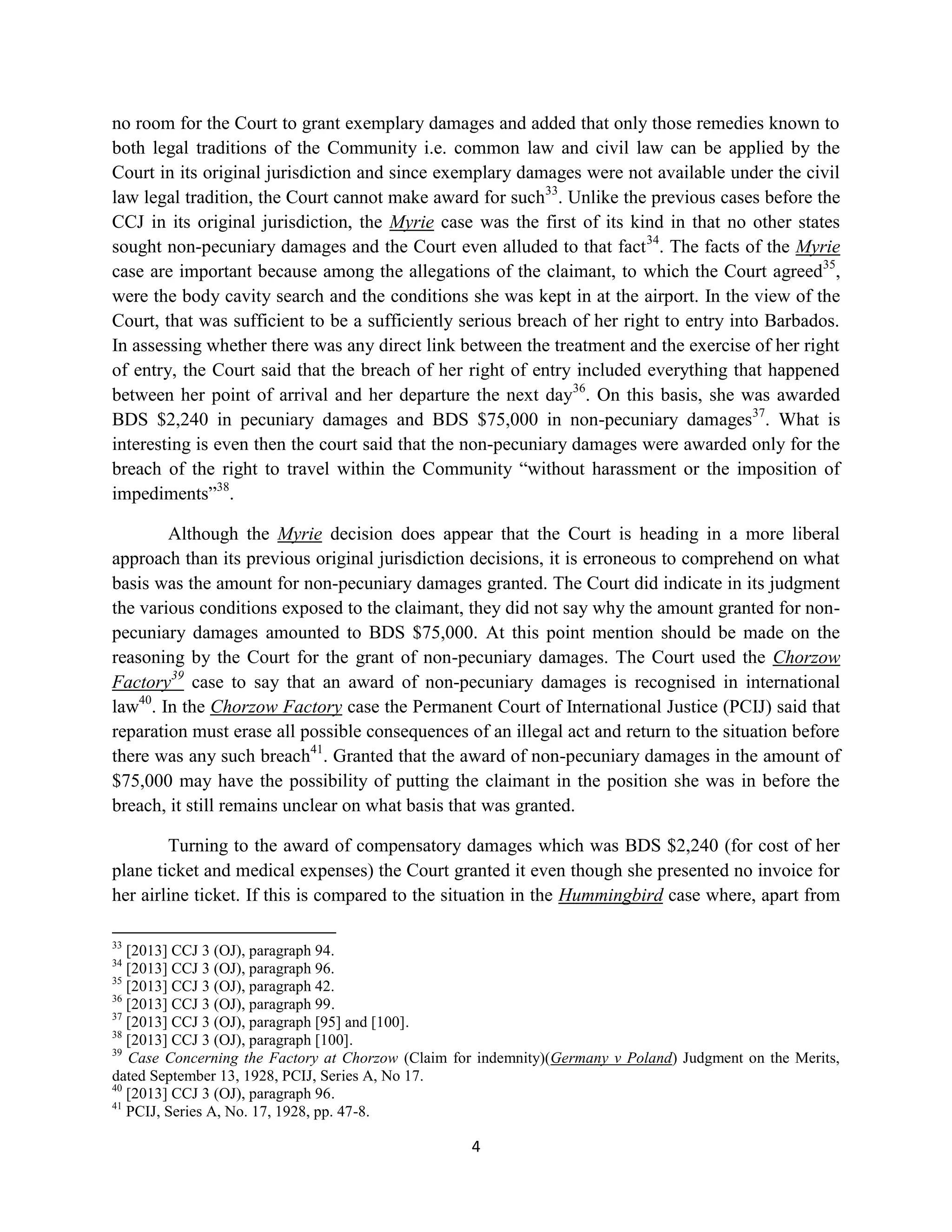 Shanique Myrie v Barbados- A Silver Lining? | PDF