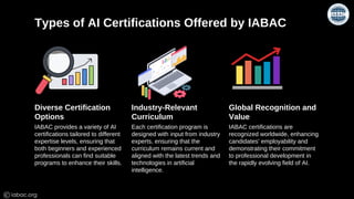 Certificate in Artificial Intelligence for Business | IABAC | PDF