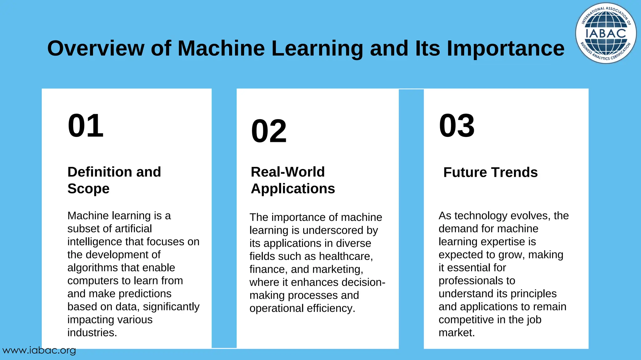 Benefits of a Certificate in Machine Learning | IABAC | PDF