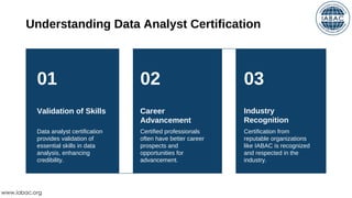 Best Data Analyst Certification Programs | IABAC | PDF