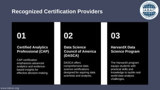 Best Data Science Certifications for Students | IABAC | PPT