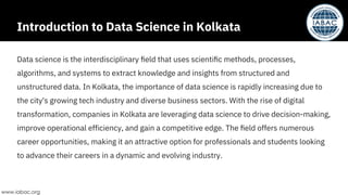 Career Boost with Data Science Courses in Kolkata | IABAC | PPT