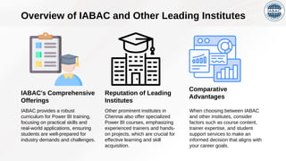 Choosing the Right Power BI Course in Chennai | IABAC | PPT