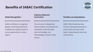 How to Choose the Best Data Science Certiﬁcation | IABAC | PPT